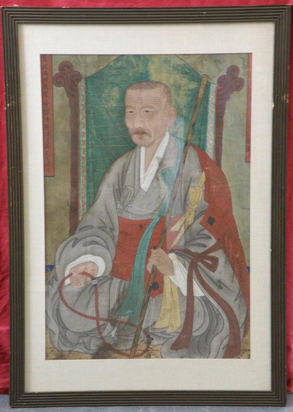 33: A Korean Portrait Painting on Silk