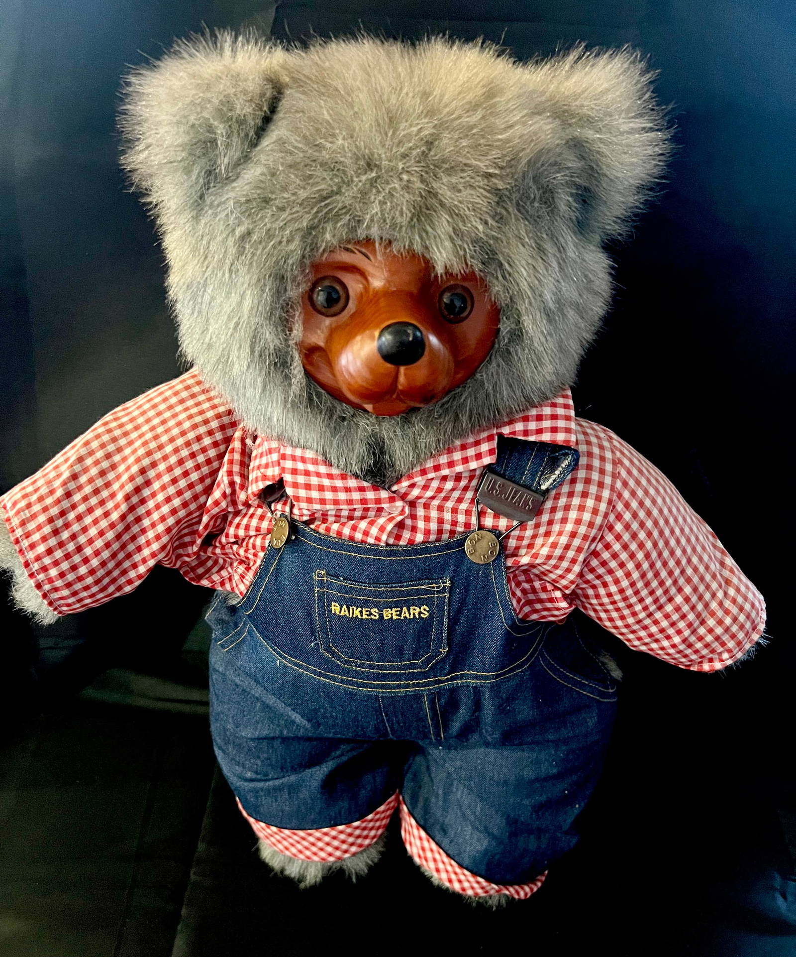 Exclusive Limited Edition Original Robert Raikes Huckle Bear Wood Face ...