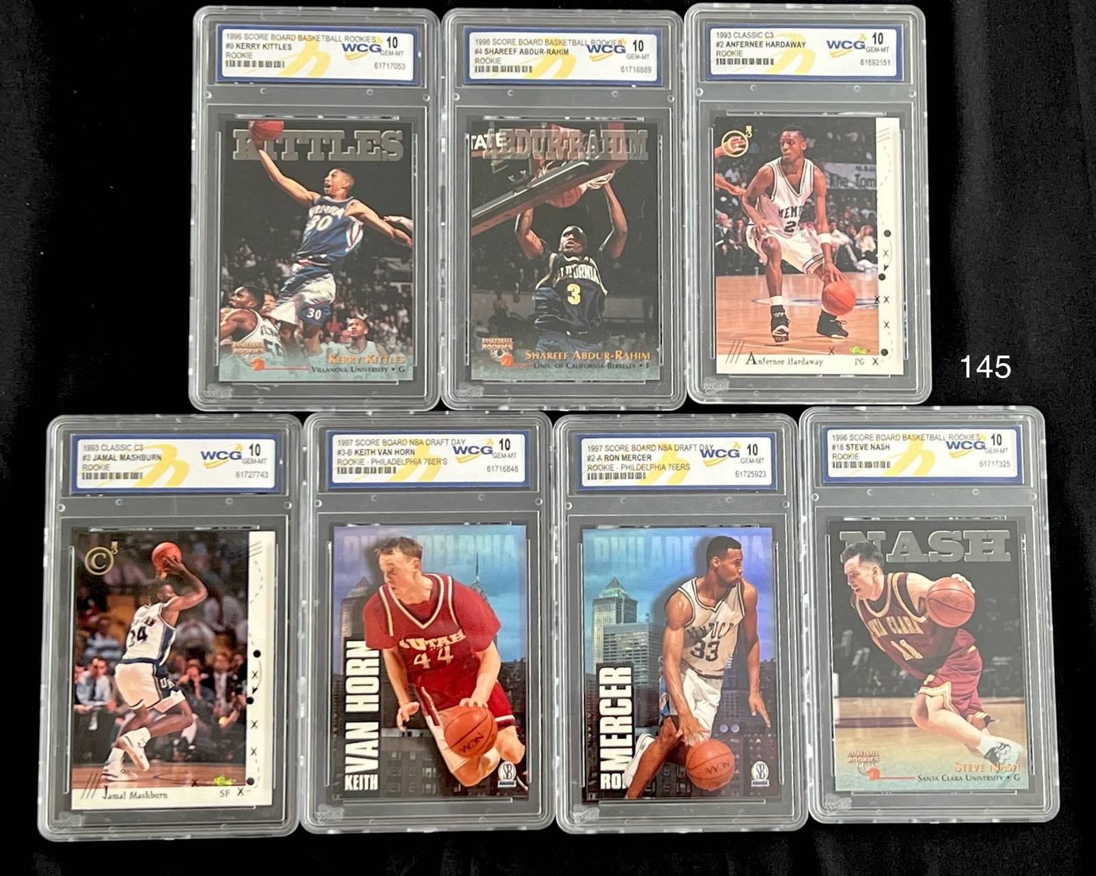 (7) Graded Basketball Cards All Gem Mint 10 Auction