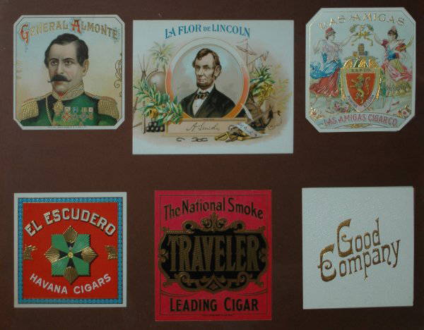 Vintage Cigar Labels; Size: 15,5"x19,5"