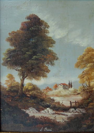 Bieri (signature Hard To Read) Landscape Iiii, Oil