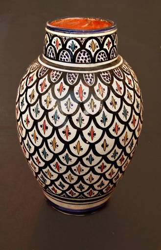 Aiserghini Moulay Ahmed (moroccan 20th C) Hand Painted