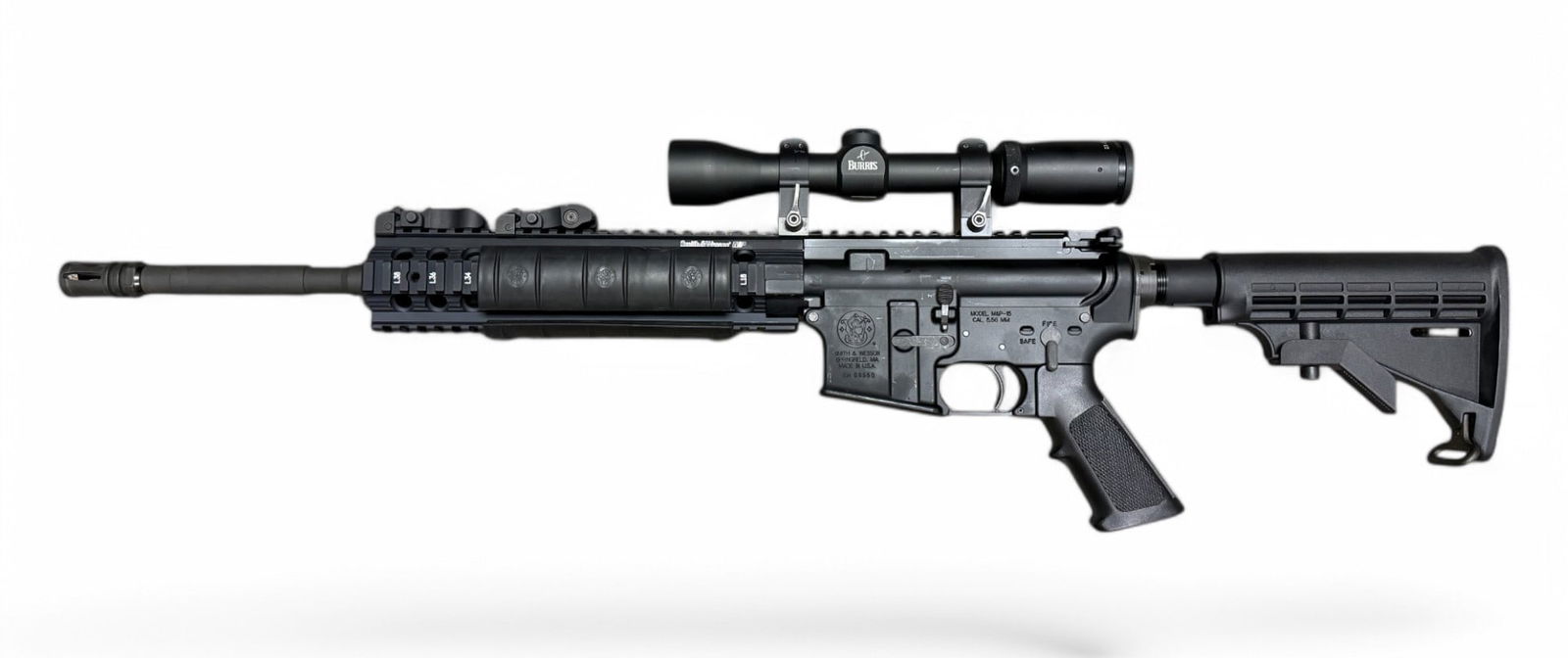 Excellent Smith & Wesson Model M&p-15t Quad Rail Semi-automatic 5.56 Ar ...