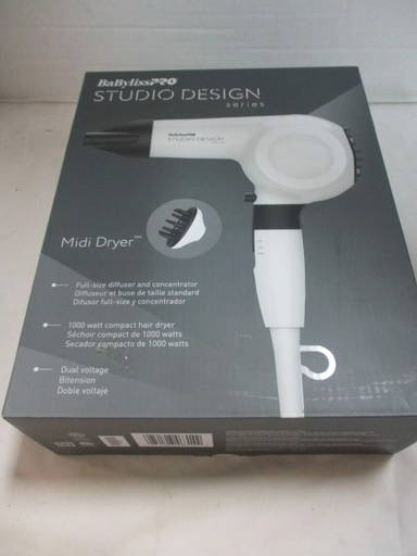 New Old Stock Babyliss Pro Studio Design Hair Dryer Model #bc125ouc