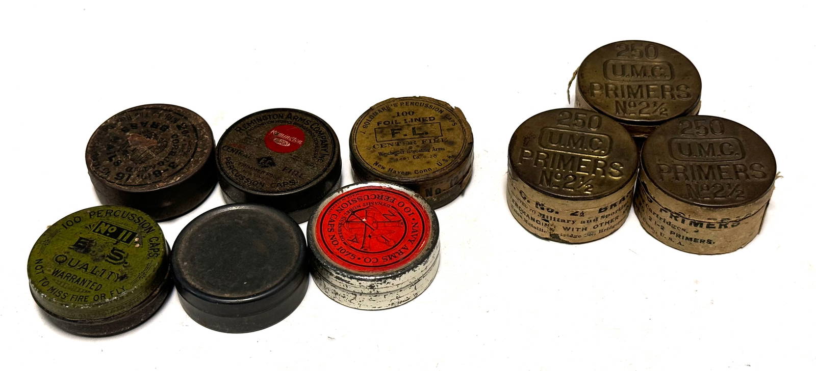 Lot Of Various Vintage Percussion Caps And Primers Auction