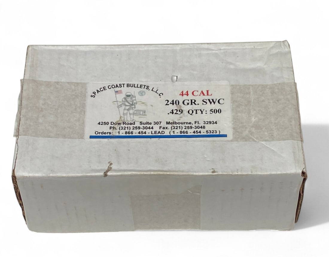 Nib 500qty. 44 Cal .429 240gr. Swc Reloading Space Coast Bullets Auction