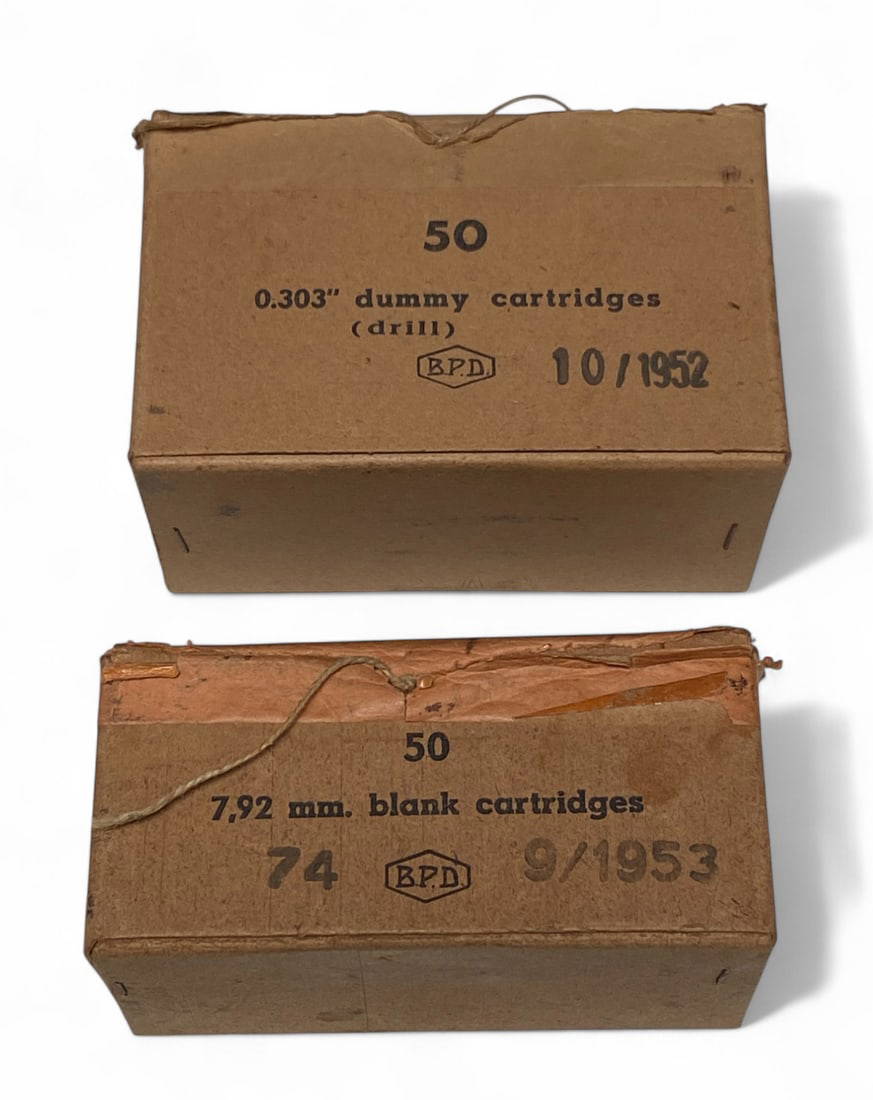 Vintage B.p.d. Ammo - 34rds. Of .303 Brit. Dummy Drill And 47rds. Of ...