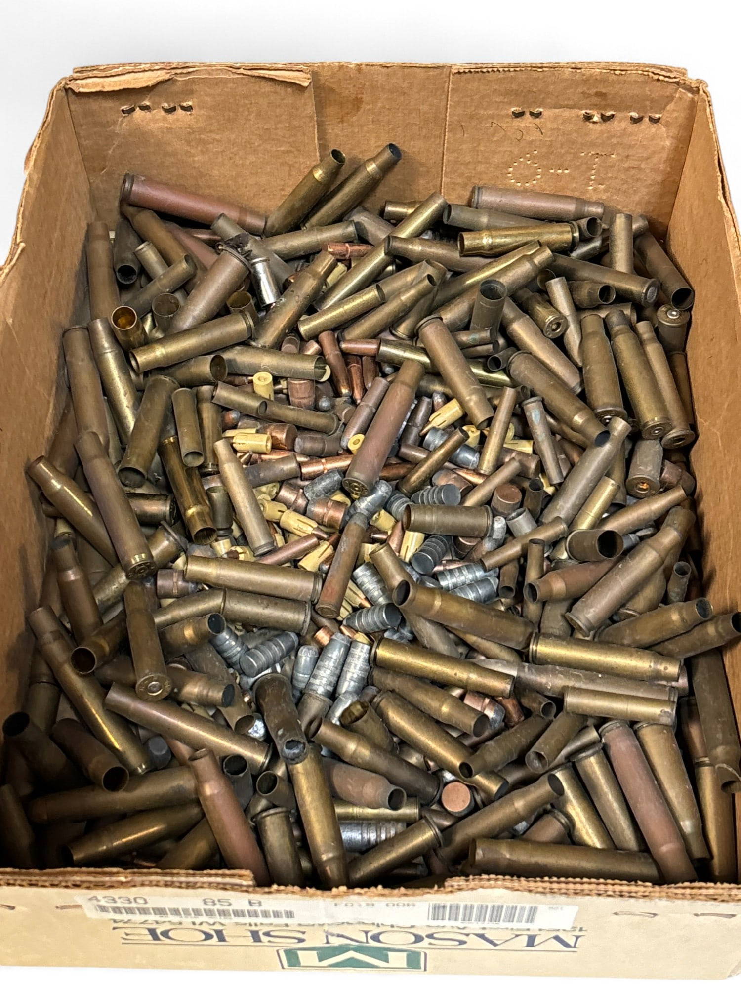 12.6 Lbs. Of Various Brass/bullets For Reloading - Some Rare Auction