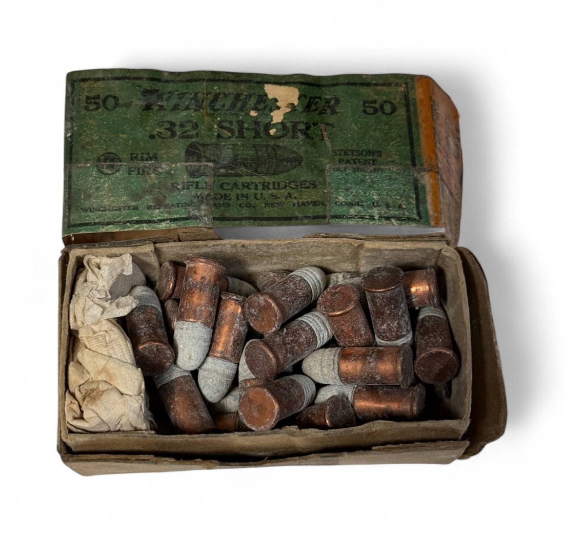 Nib 27rds. Of Vintage And Collectible .32 Short Rimfire Winchester ...