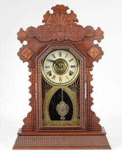 1885 1890s E. Ingraham Parlor Clock Bristol, Ct