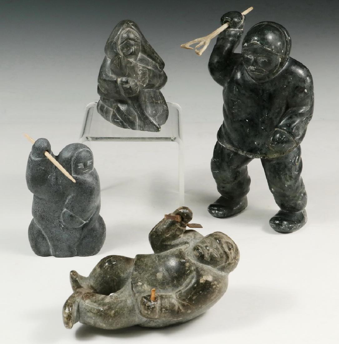 (4) INUIT SCULPTURES