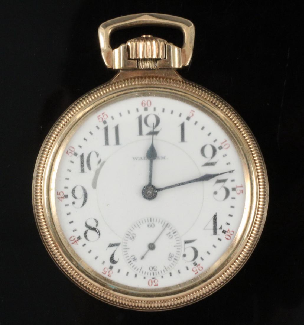 WALTHAM CRESCENT STREET POCKET WATCH