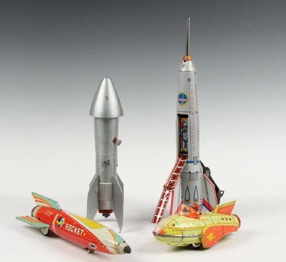 (4) VINTAGE ROCKET TOYS
