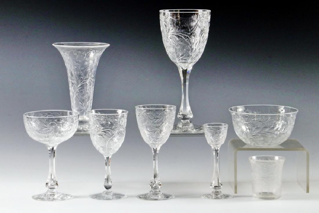 (48 PCS) WEBB CORBETT CUT CRYSTAL