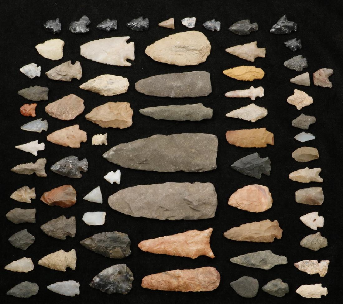 COLLECTION OF (APPROX 80) NATIVE AMERICAN POINTS