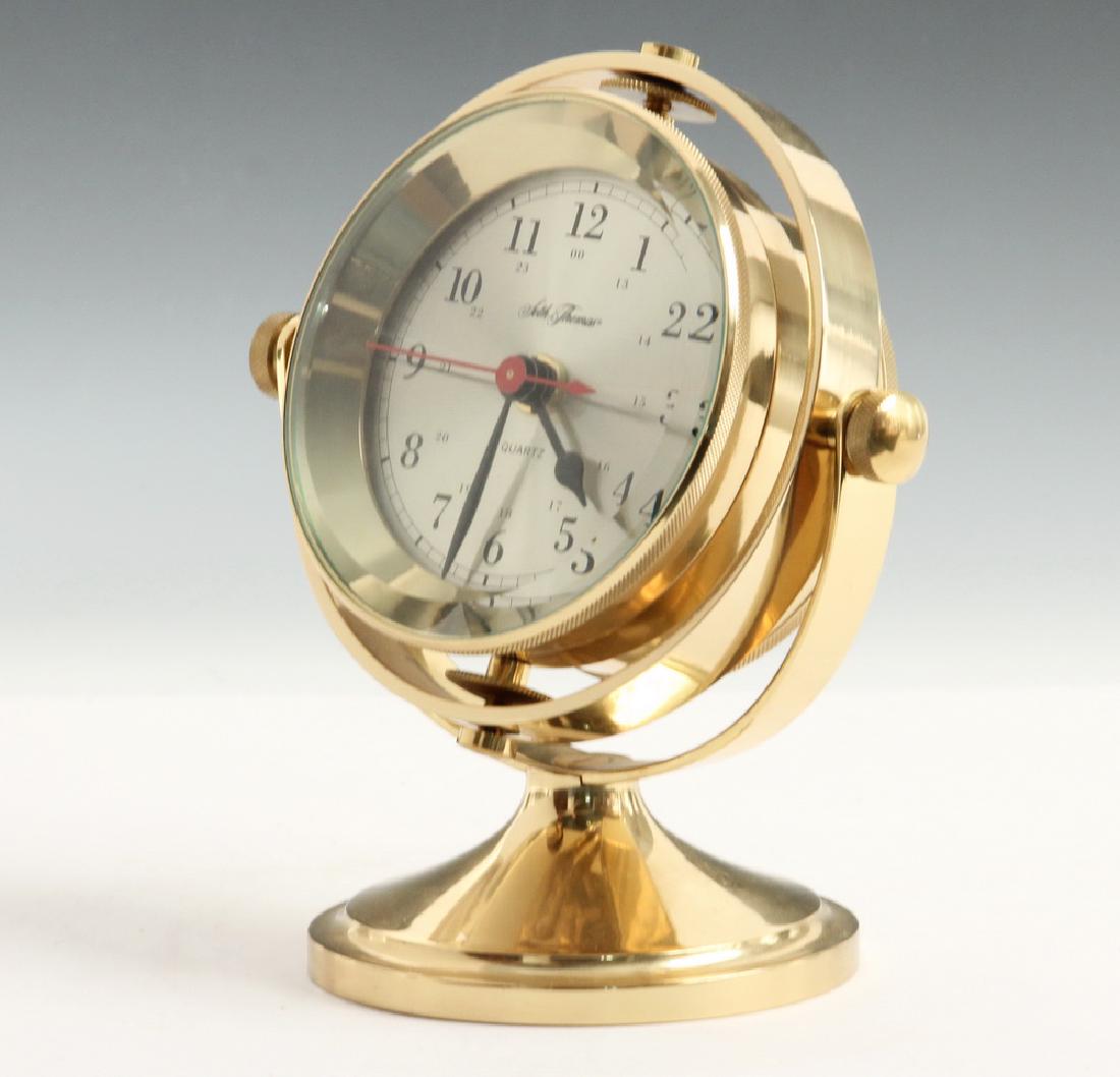 SETH THOMAS BRASS DESK CLOCK