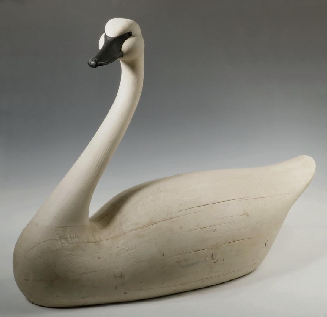 Swan Decoy By Bill Porterfield Of Holtwood, Pa, 1985