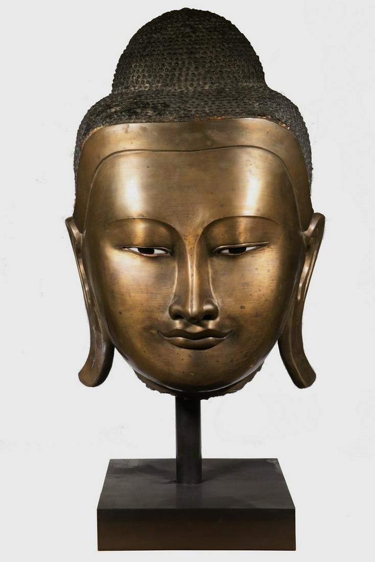 VERY EARLY BURMESE BRONZE HEAD OF BUDDHA CAKYAMUNI - Aug 24, 2019 ...