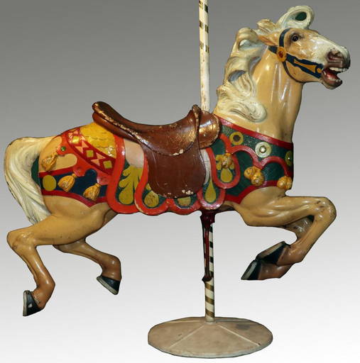 Vintage Ptc Carousel Horse