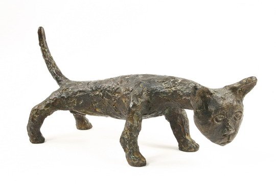 Bronze Sculpture Gato Angel Botello Puerto Rico