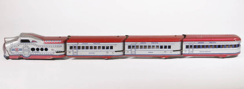 Marx M10005 Union Pacific Streamlined 4 Unit Passenger Train