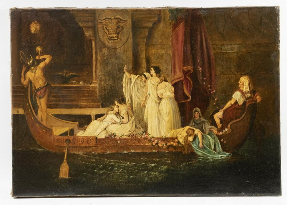 19th C. Painting After Auguste Gendron (france, 1817 1881)