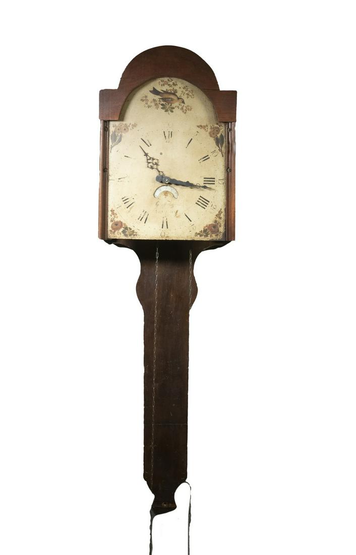 18th C. Pennsylvania Dutch Wag On Wall Clock By George Hoff Of ...