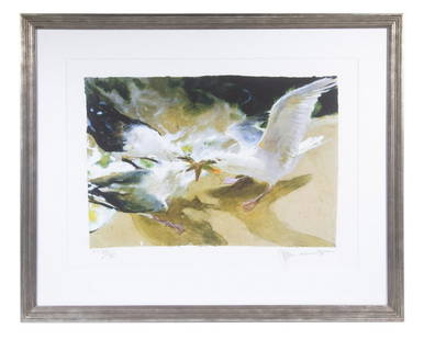 Wyeth, Jamie. Signed Print "iris At Sea".