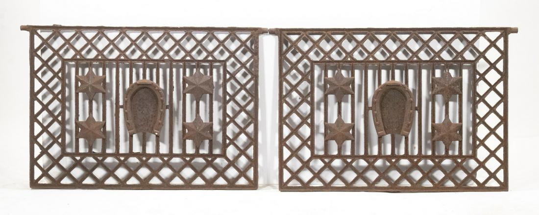 PR OF CAST IRON STABLE GRATES (#4154) on Jan 18, 2023 | Thomaston Place ...