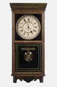 Fine rosewood cased regulator wall clock signed "T.F. - Feb 13, 2016 ...