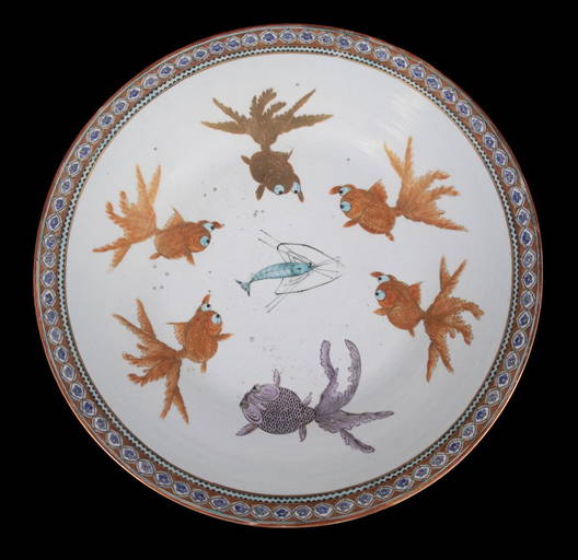 Chinese Koi Fish & Shrimp Charger