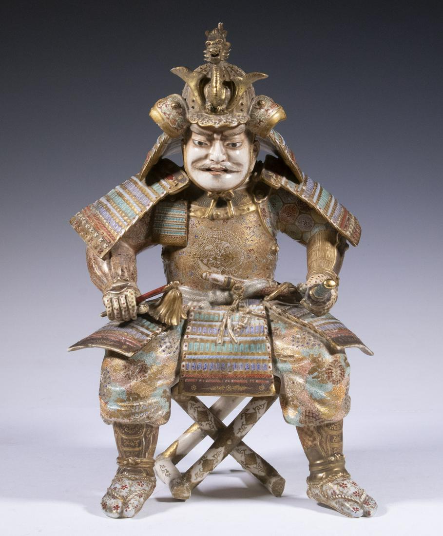 Japanese Satsuma Samurai Figure Auction