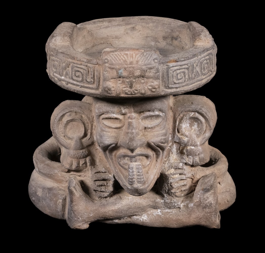Pre-hispanic Pottery Censer Auction