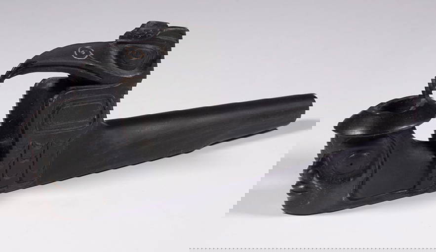 Haida Argillite Pipe, Northwest Coast