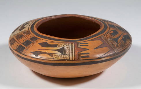 Nampeyo Of Hano, Attributed (hopi, 1859 1942) Polychrome Pottery Bowl