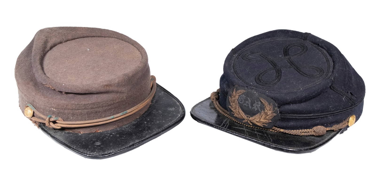 (2) Civil War Kepis Auction
