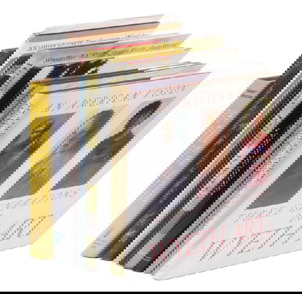 (14) Books & Some Catalogs About The Wyeth Family Auction