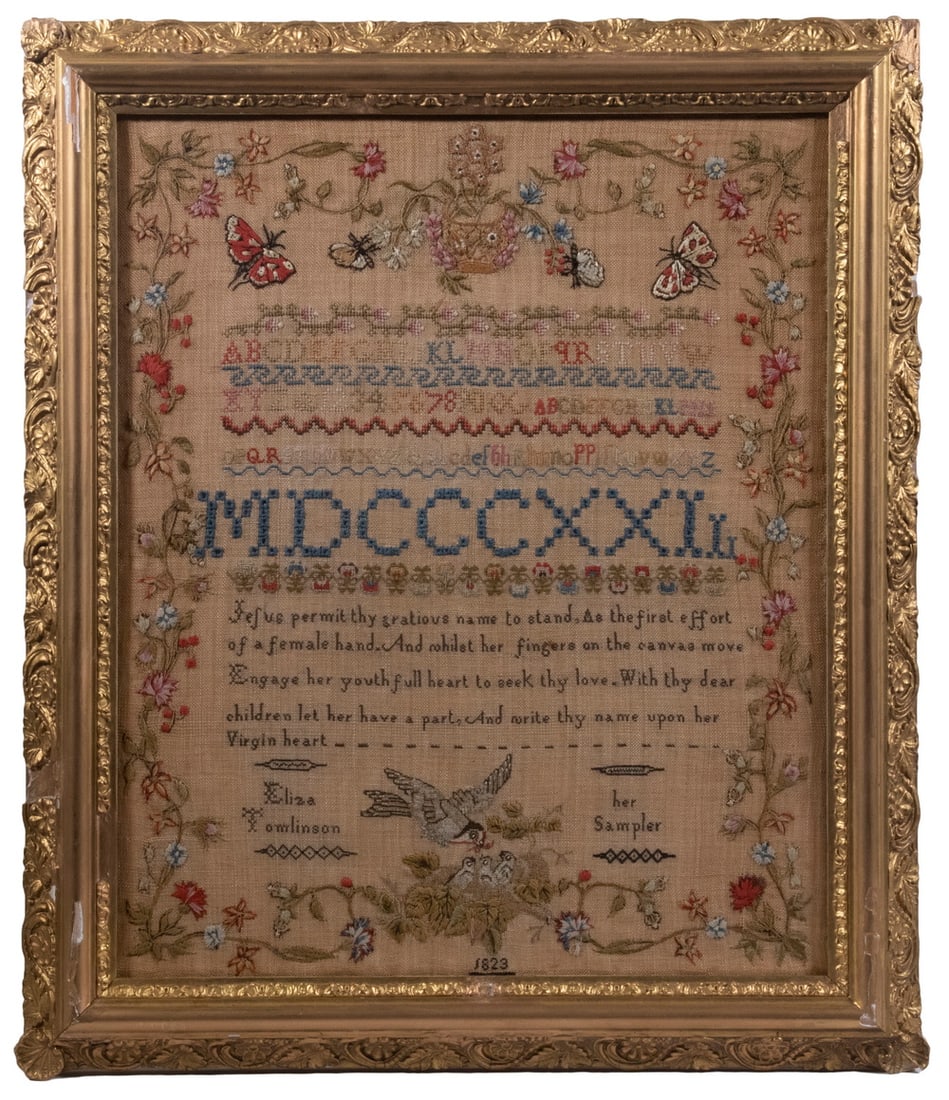 Framed Sampler Auction