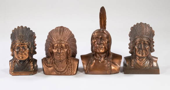 Vintage Cast Iron Indian Head Bank