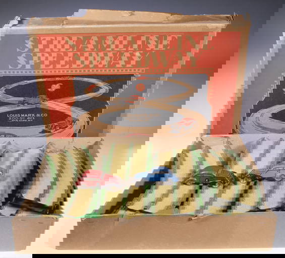 Marx "streamline Speedway" Toy With Original Box