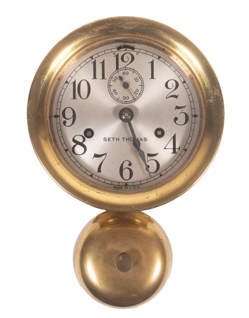 Seth Thomas Ships Bell Clock Auction