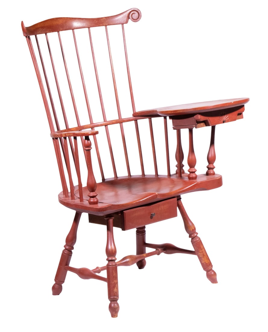 Eldred Wheeler Writing Arm Windsor Chair Auction