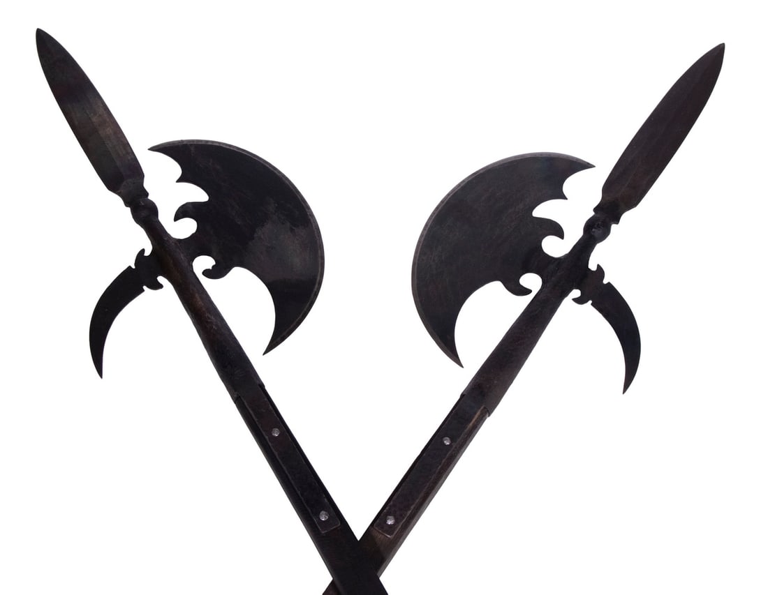 Pair Of Custom Made Halberd Replicas Auction