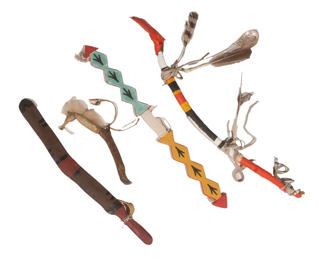 Native American Dance Sticks Auction