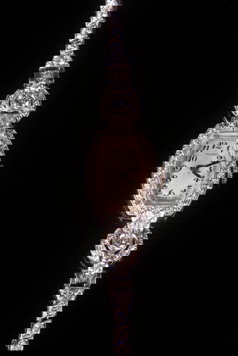 Vintage Movado Platinum And Diamond Opera Watch