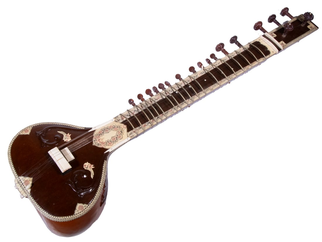 Sitar In Hard Case Auction