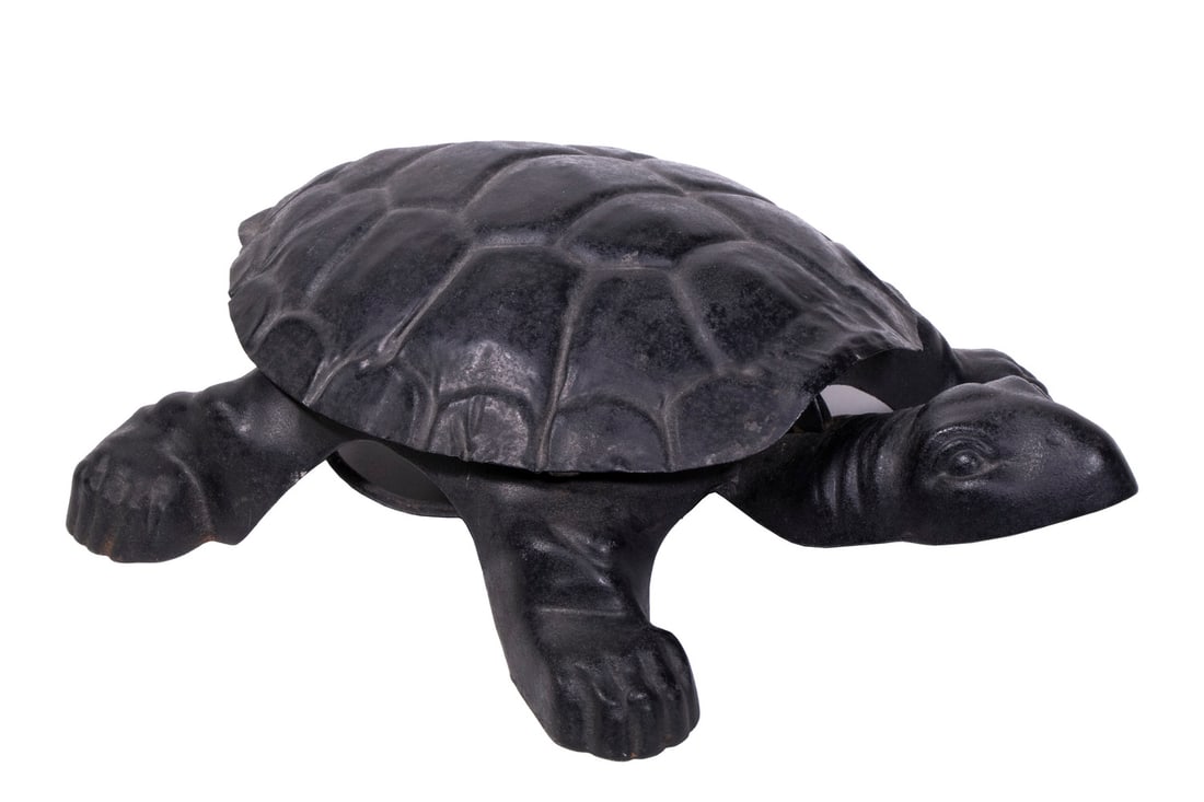 Cast Iron & Tin Turtle Form Spittoon Auction