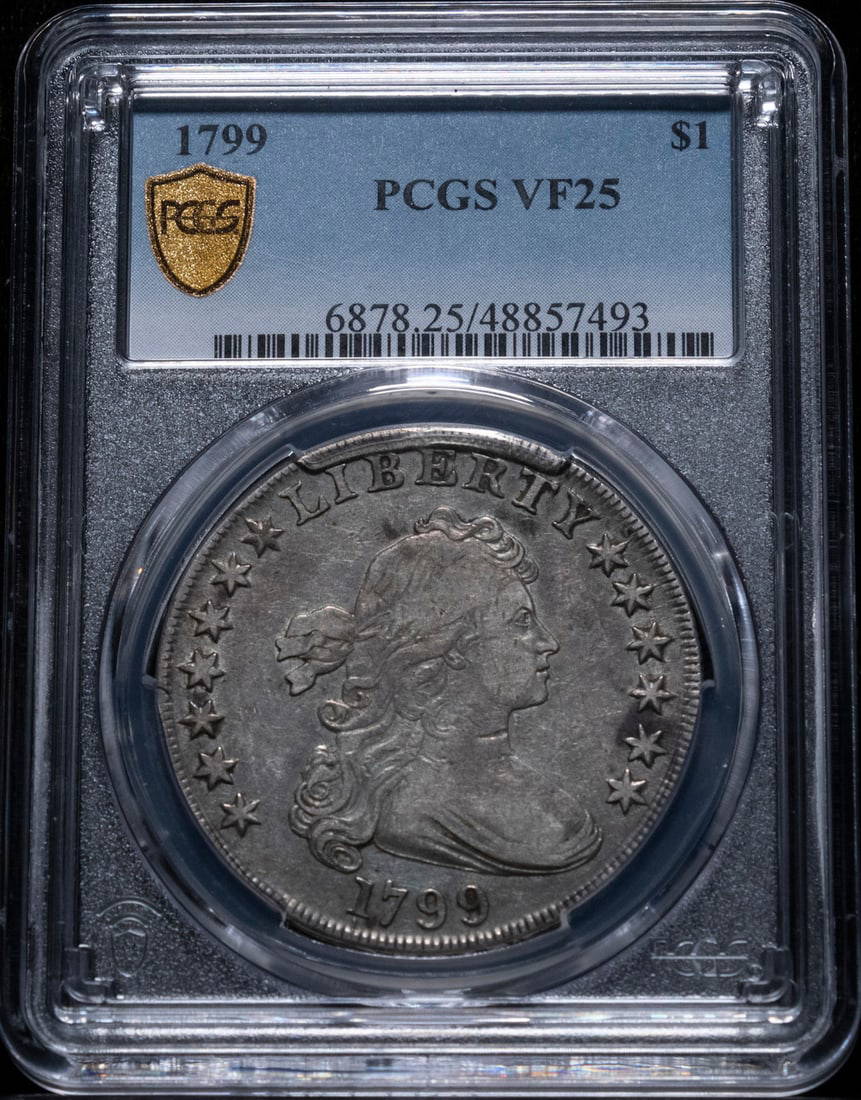 1799 Draped Bust Heraldic Eagle Dollar Auction