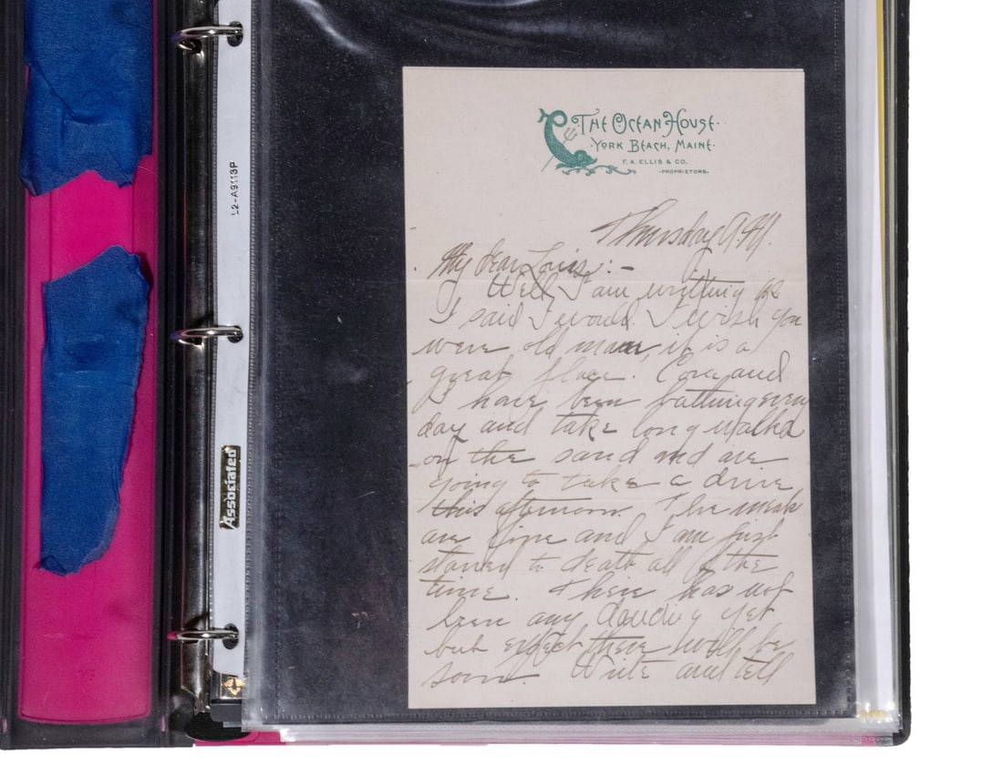 Binder Of Maine-centric Postal Memorabilia & Ephemera Auction