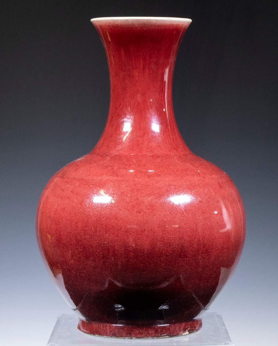 Chinese Copper Red Vase Auction